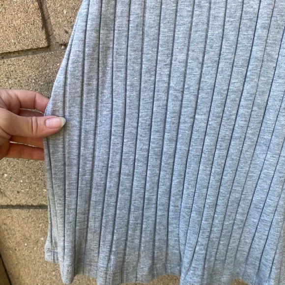Tops | Grey Ribbed Tank | Poshmark